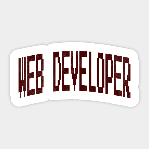 web developer - Web Developer - Sticker | TeePublic